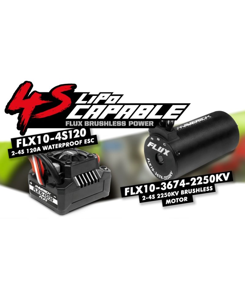 MAVERICK QUANTUM RX RALLY FLUX 1/8 4WD 2,4Ghz RTR FLUO