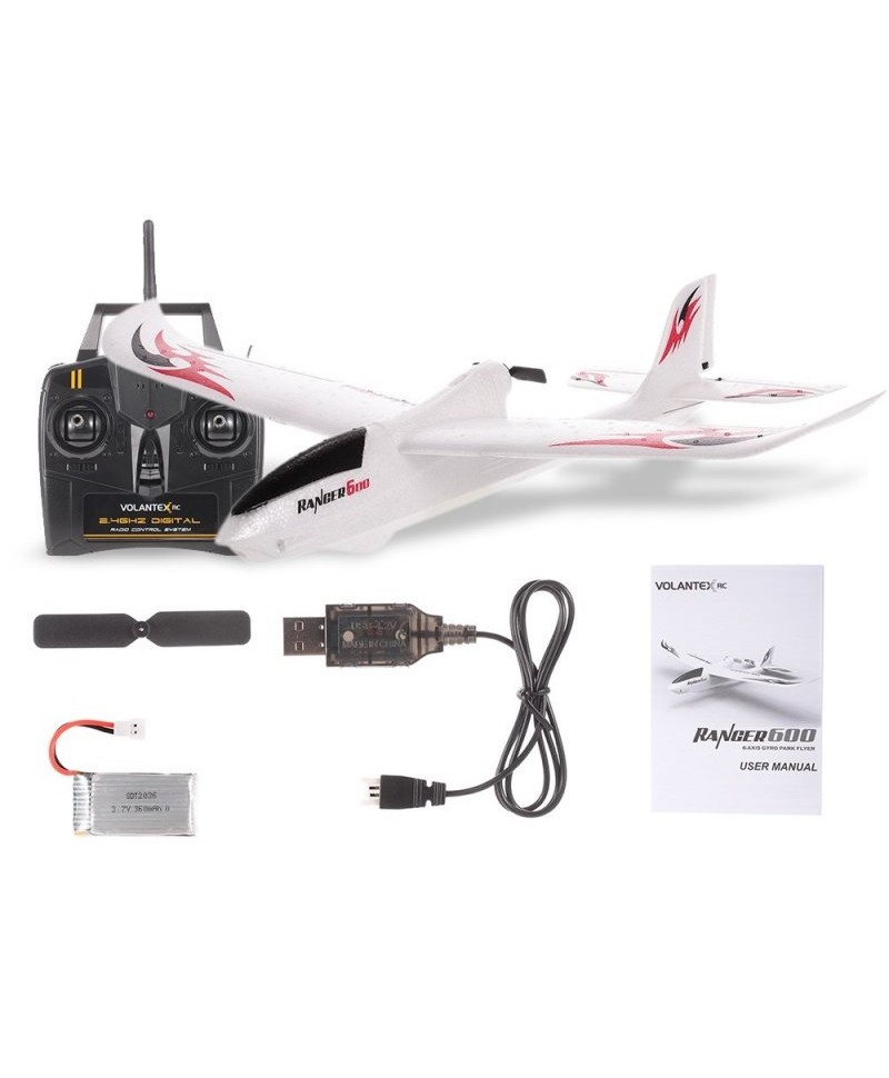 VOLANTEX Motoplaneur de début RANGER GLIDER 600MM RTF 76102R