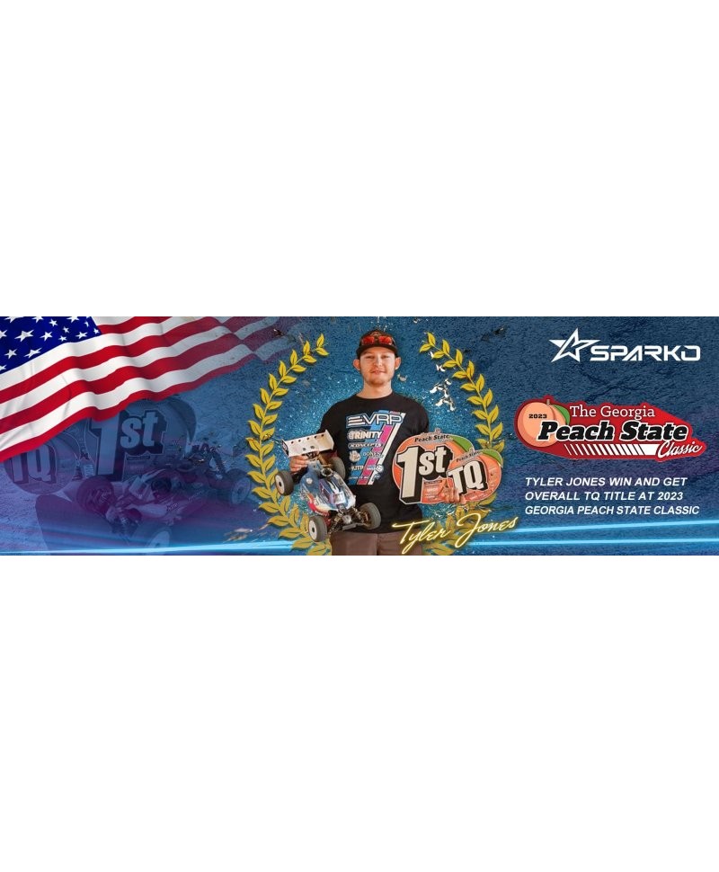 SPARKO F8 NITRO + Train de pneus JETKO 1/8 4WD KIT SPKF80001JET