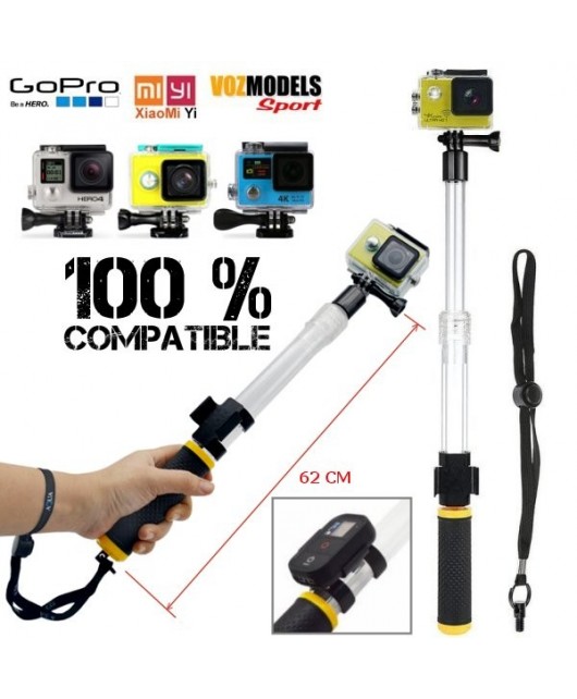 Perche selfie pour caméras GoPro Xiaomi VOZMODELS SJCAM